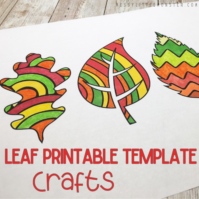 Printable Leaf Templates + fun leaf craft ideas! - Messy Little Monster