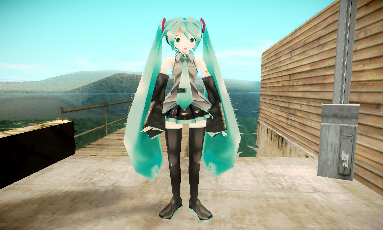 Hatsune Miku Low poly model