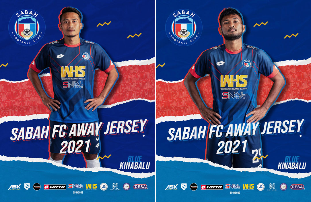 Football teams shirt and kits fan: New Sabah FC 2021 Kits