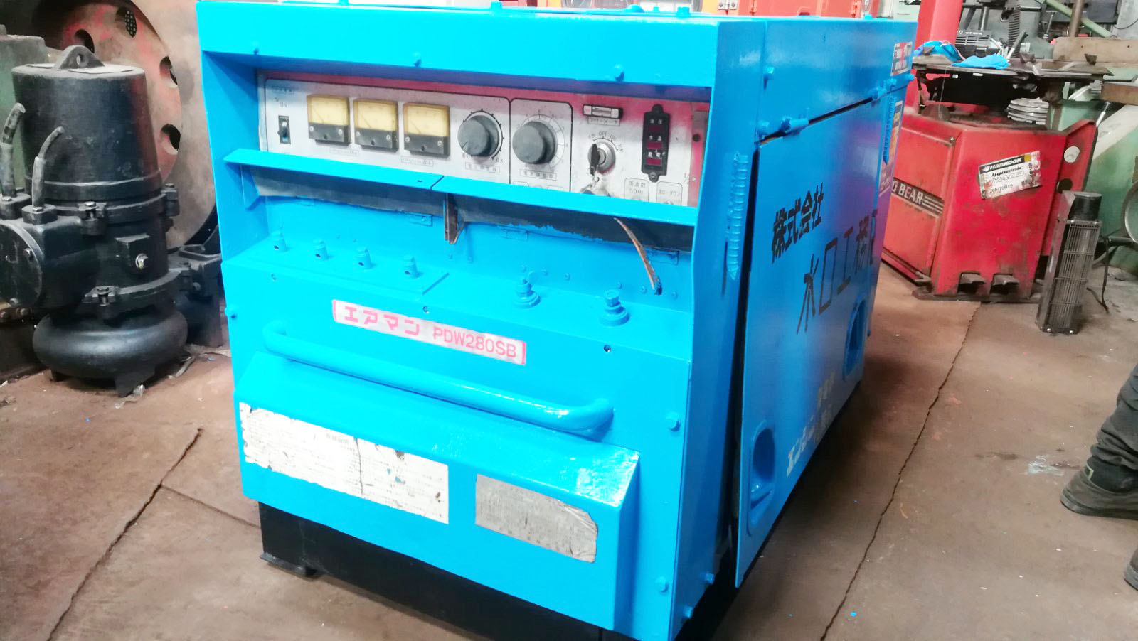 Products: Airman PDW280SB Welding Genset 280 A 10 kva Kubota DH850 ...