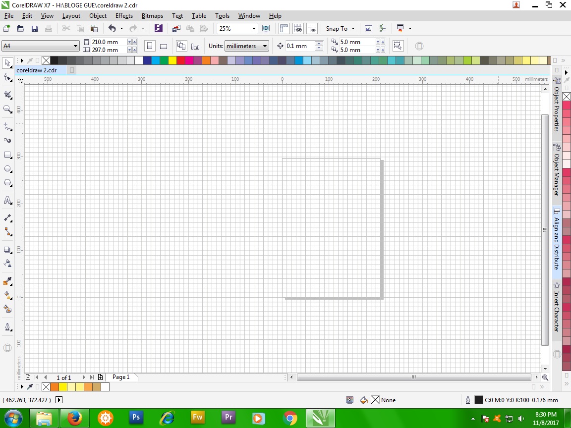 CARA MENGHILANGKAN GRID DI CorelDraw