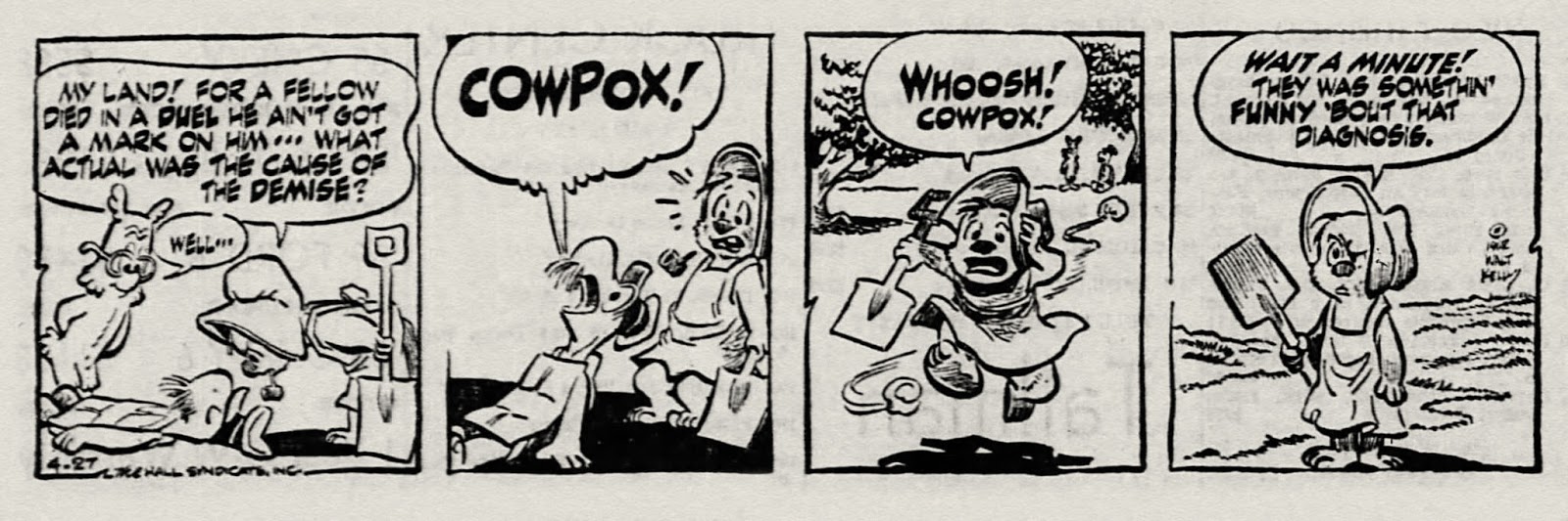 Whirled of Kelly: Whoosh! Cowpox!