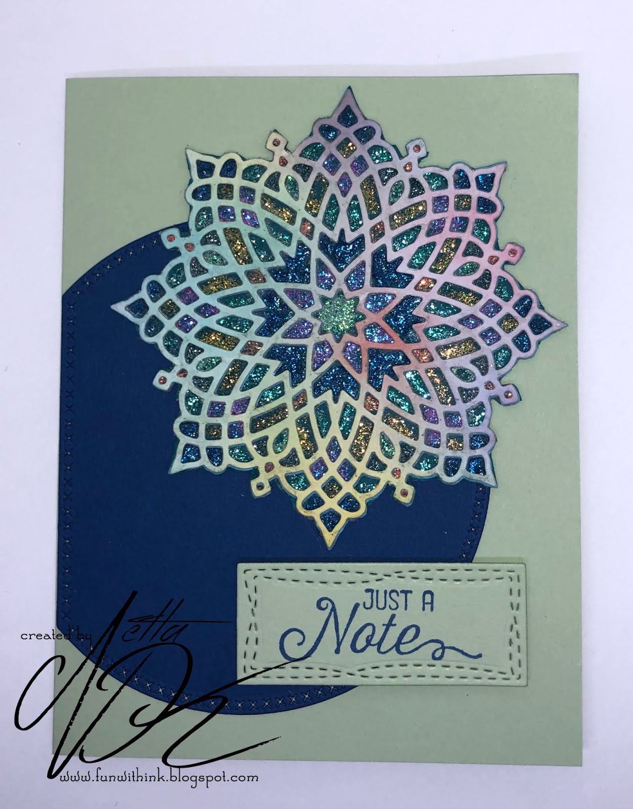 Fun With Ink: Just a Mandala Note