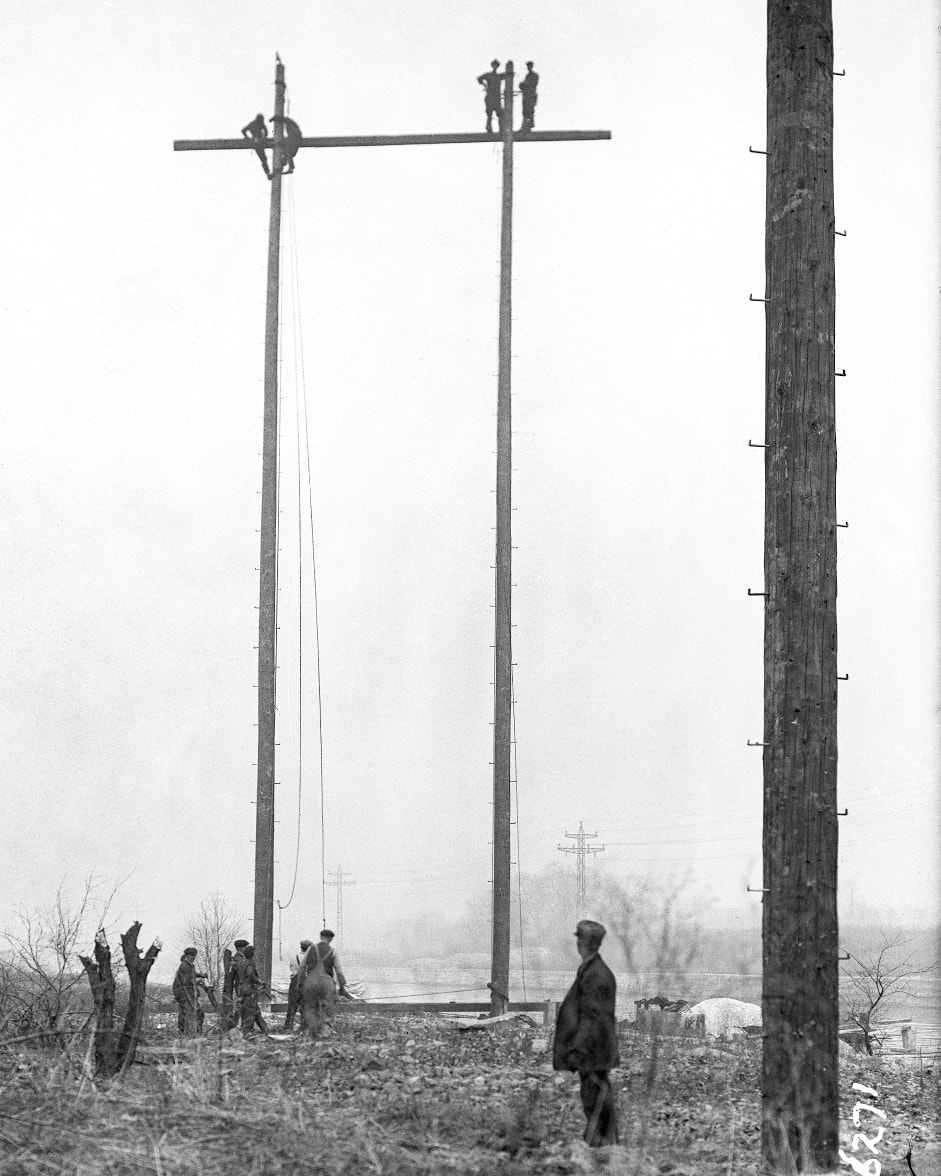 Industrial History: Tall and Short Power Line Towers