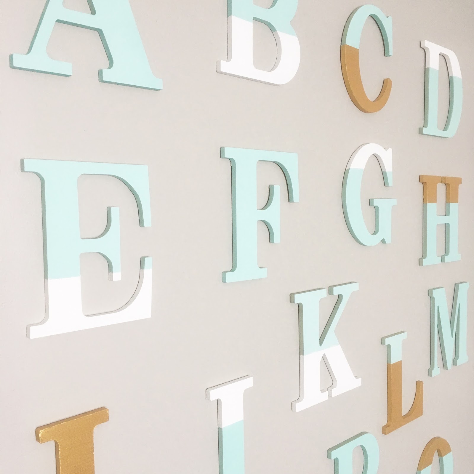 DIY Kid Room Alphabet Wall | Miss Audrey Sue
