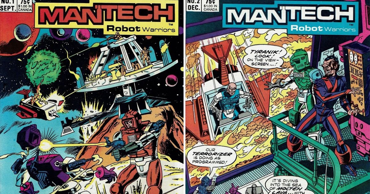 Old Comics world: Mantech Robot Warriors 01-04 (1984-85) - Archie