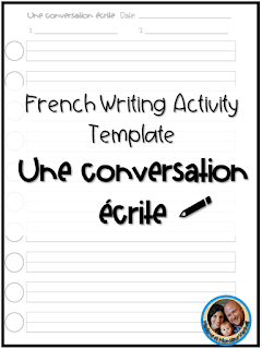 La classe de M. Hartnell: French Writing Activity