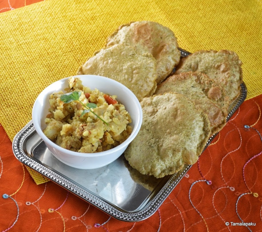Bedmi Puri (With Moong Dal) ~ Tamalapaku