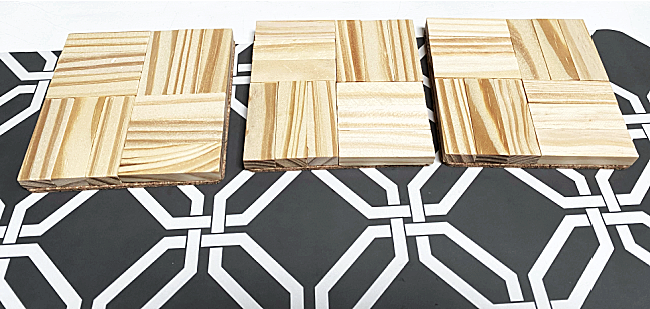 Dollar Store Wooden DIY Drink Coasters