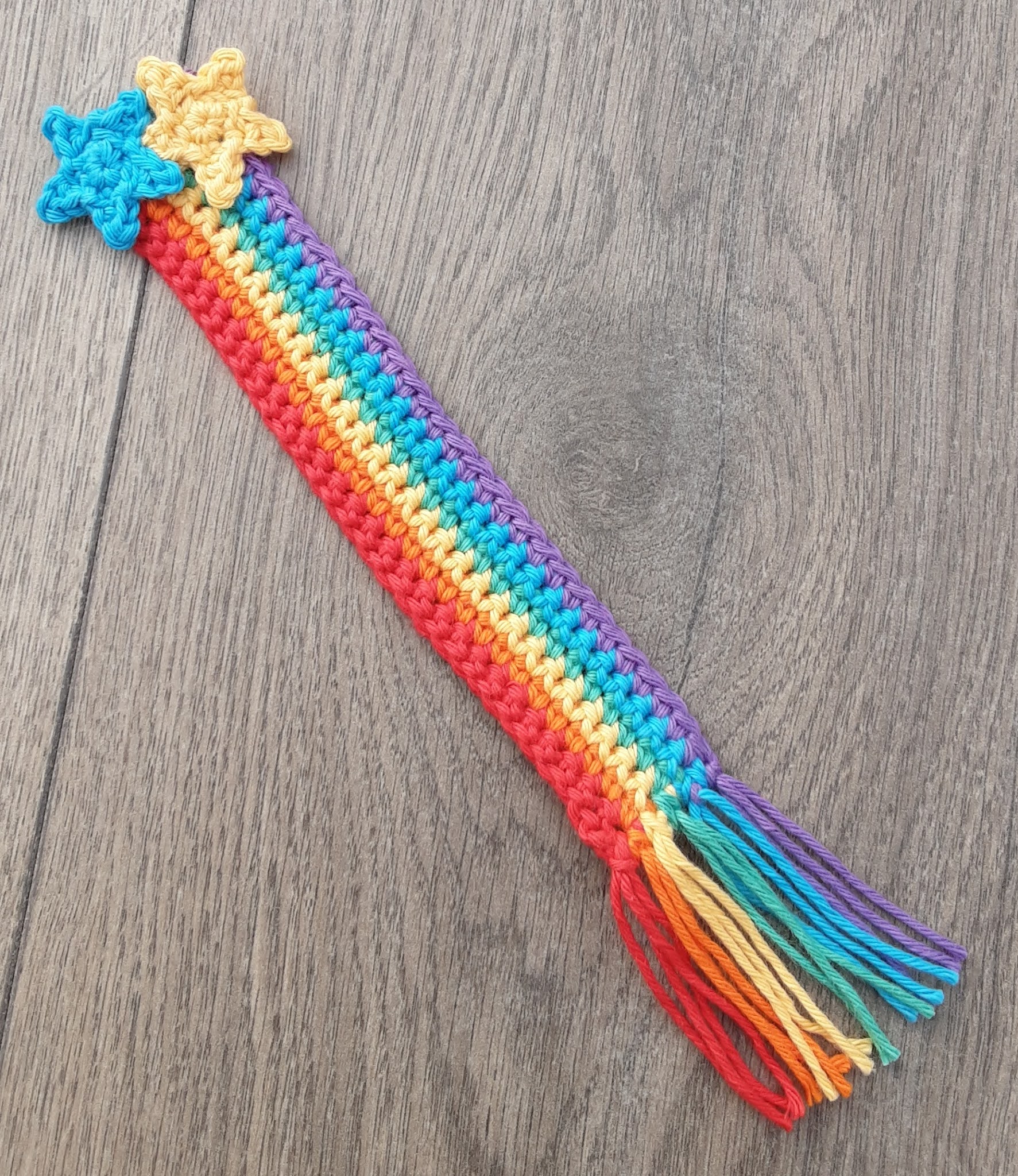 Lovedotty Crochet: Pattern - Rainbow Bookmark