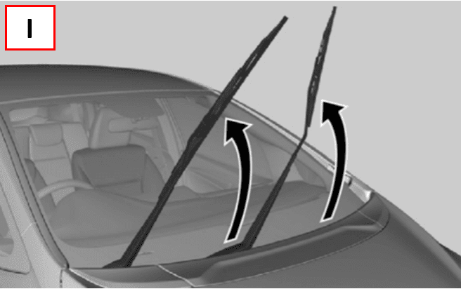 Changing windshield wipers (U Hook type)