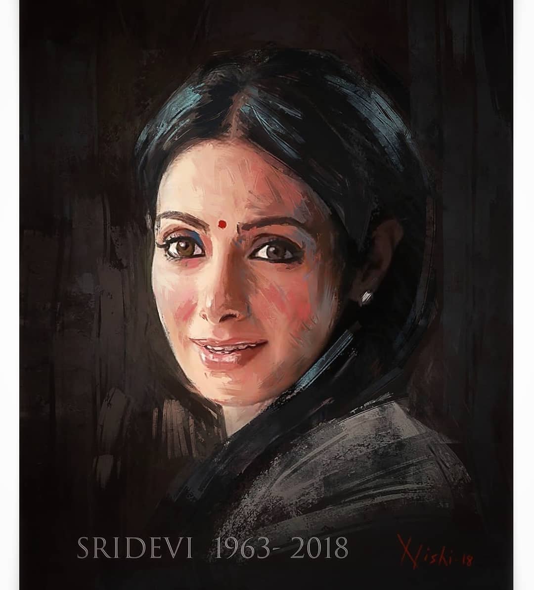 Sridevi: Sridevi fan art: The iconography of Sridevi