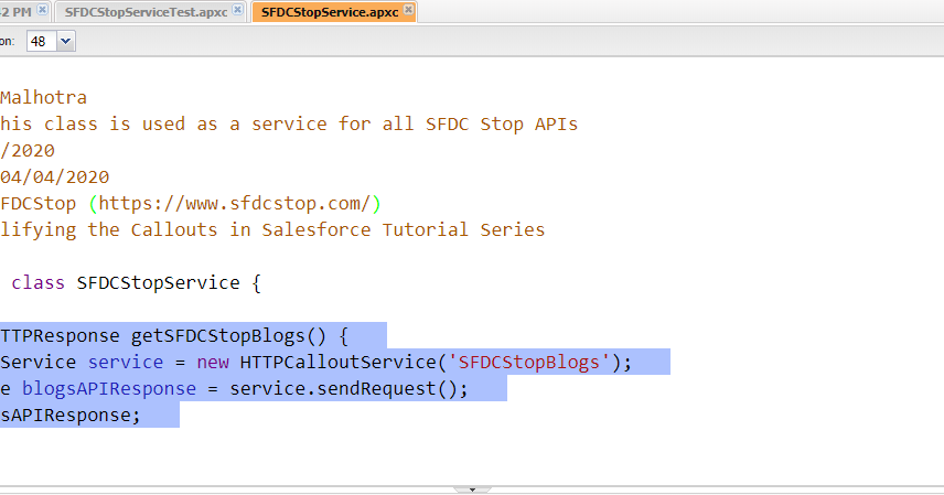 100 Code Coverage For Apex Callout In Salesforce Without Creating A Mock Class Sfdc Stop