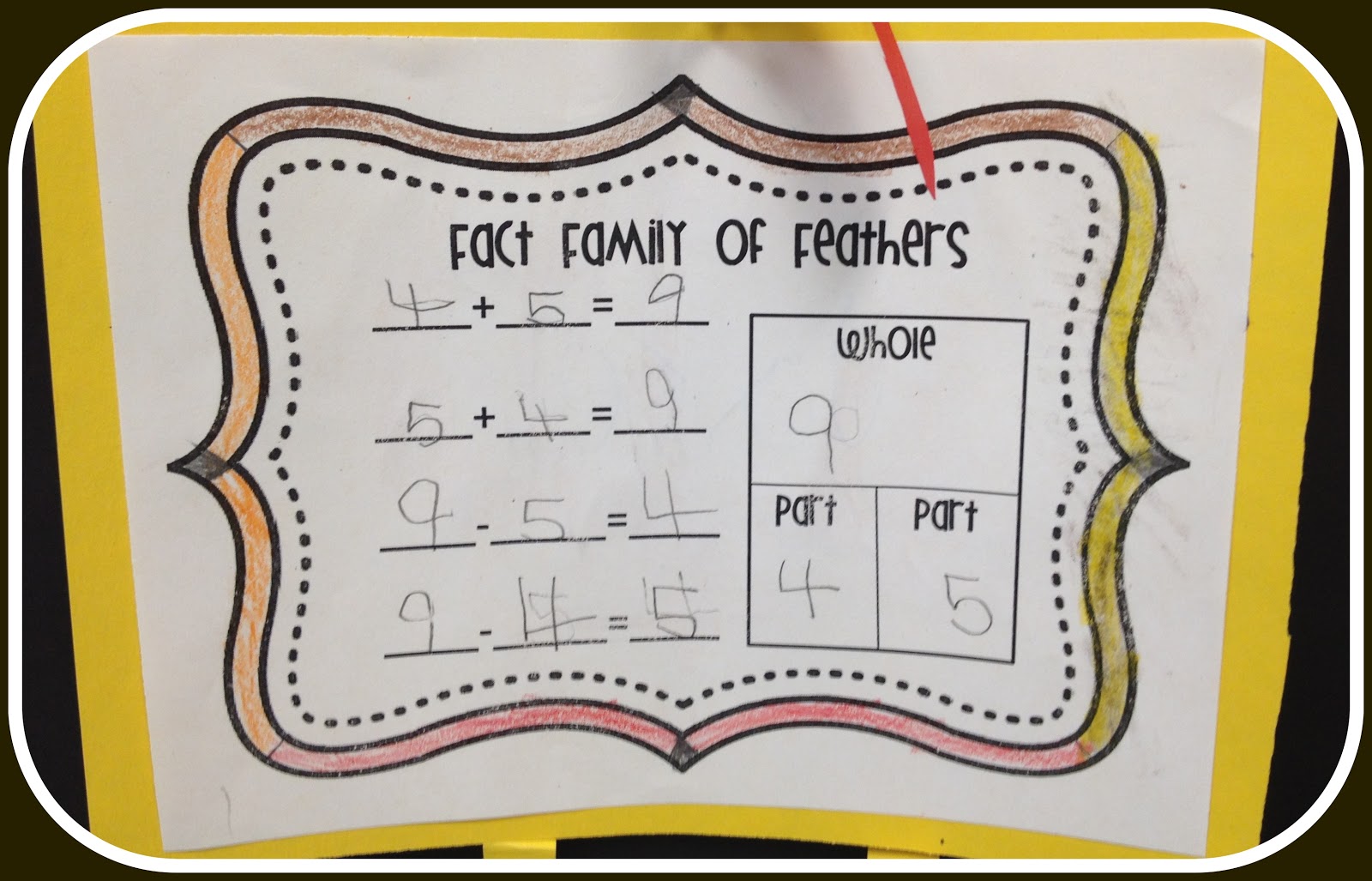 A Tale of 2 First Grades: Turkey Fact Family Craftivity Freebie