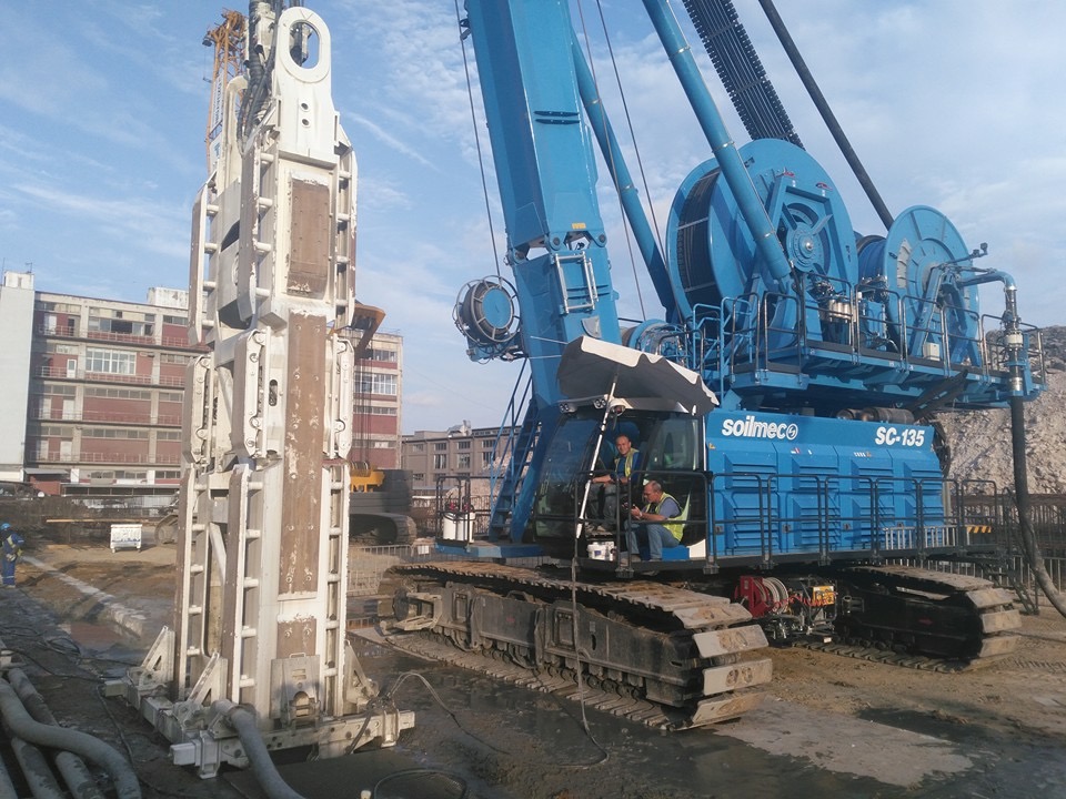 Soilmec SC-135 HD Tiger Frezer /Hydromill at GalataPort Project,Turkey
