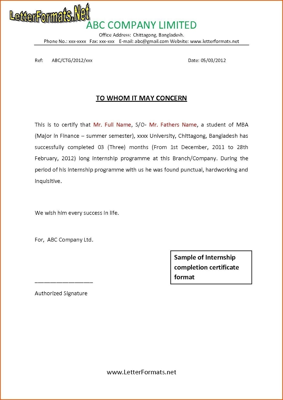 Internship Acceptance Letter Format From Company To Students 2019 internship-acceptance-letter-format-from-company-to-students-2019