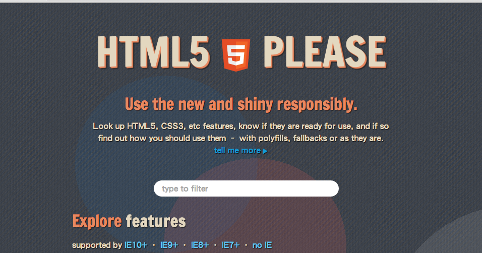 HTML5 Please：提供各種 HTML5 與 CSS 語法在瀏覽器相容性問題上的使用建議 - G. T. Wang