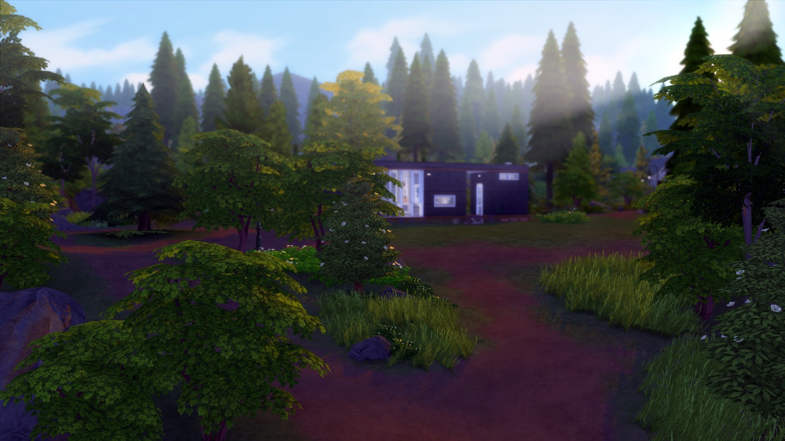 SIMS 4 - MODERN FOREST TINY HOUSE DL + CC - Bárbara Sims