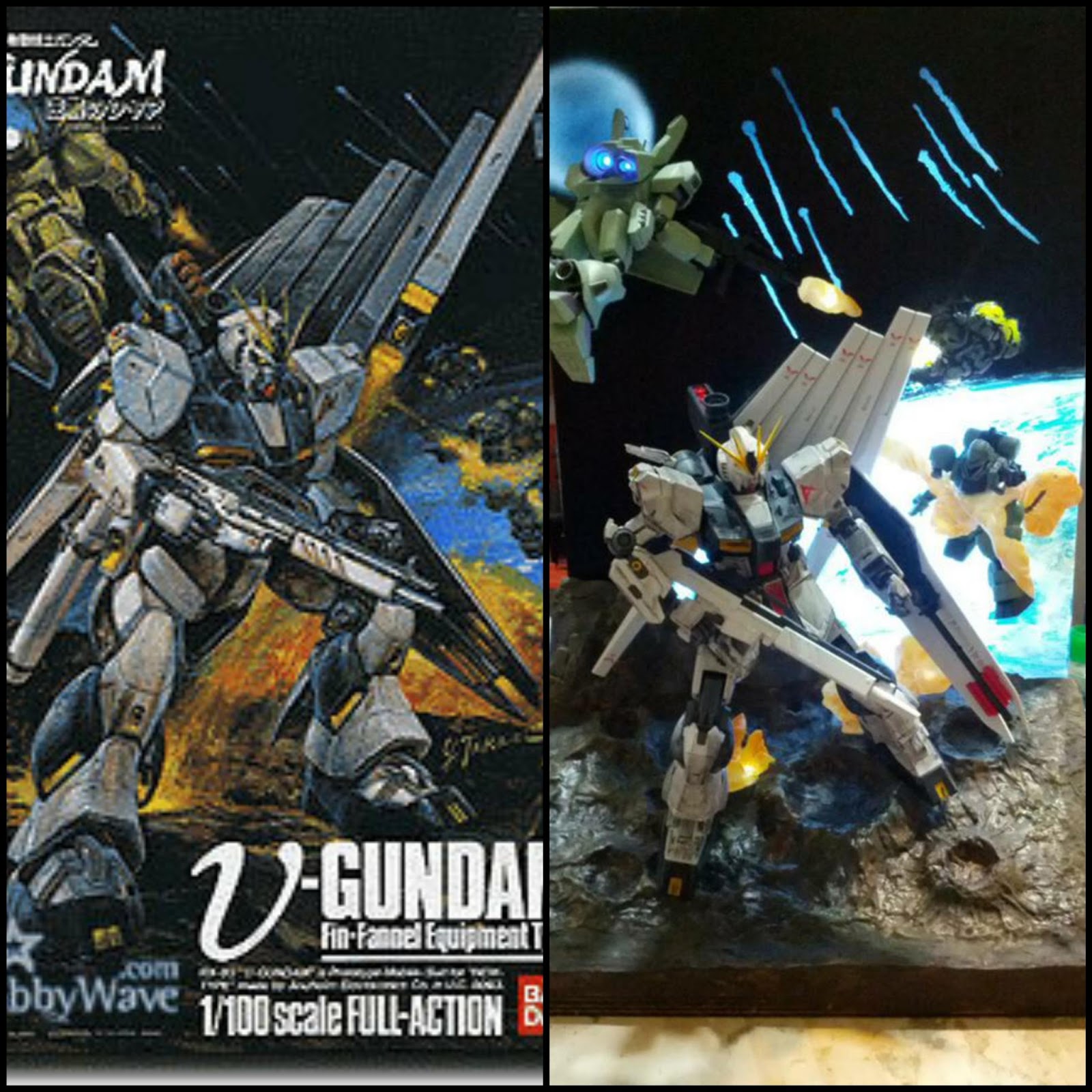 MG 1/100 nu Gundam Ver. Ka Diorama