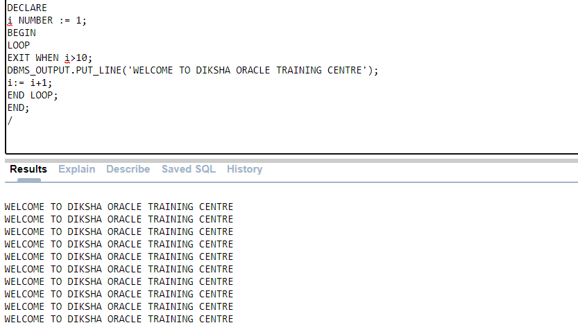 PL/SQL in Oracle and basic Programs in PL/SQL #Diksha Oracle Training ...