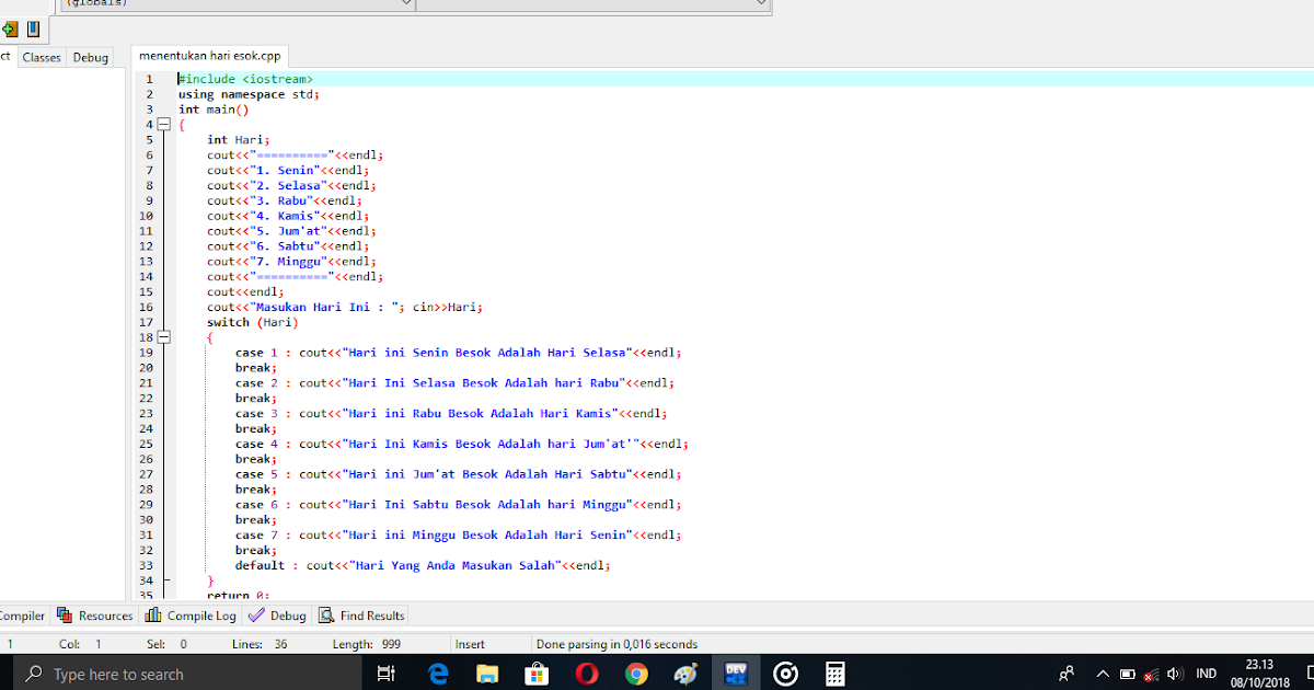 Tutorial C++ | 6 Program Sederhana Menggunakan Pemilihan If Else dan ...