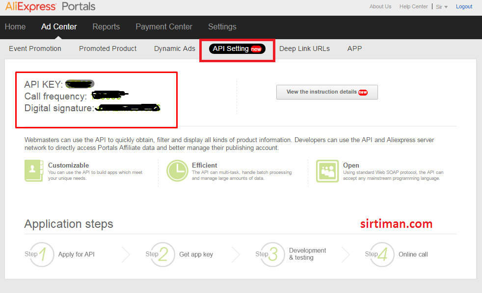 Cara Mendapatkan AliExpress API Keys | Mentor Bisnis Online peluang ...
