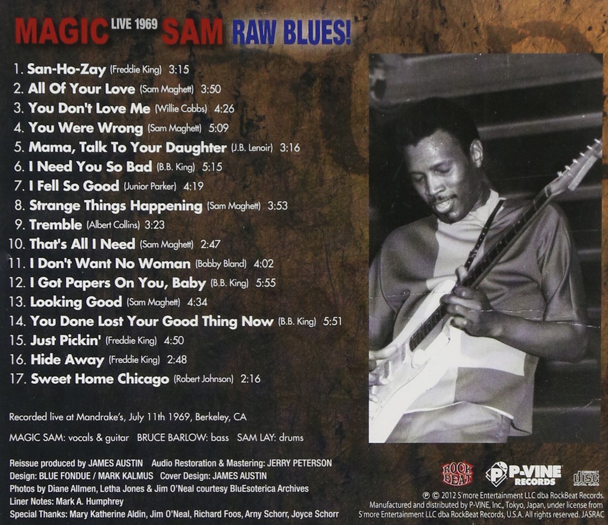 101BluesLLegar II : MAGIC SAM - RAW BLUES ! LIVE 1969 (2012)