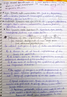 handwritten notes of Population- chapter 1 [geography] class 12th ...