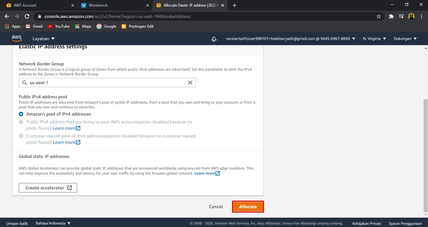 MEMBUAT WINDOWS SERVER 2016 DAN ELASTIC IP LEWAT AWS