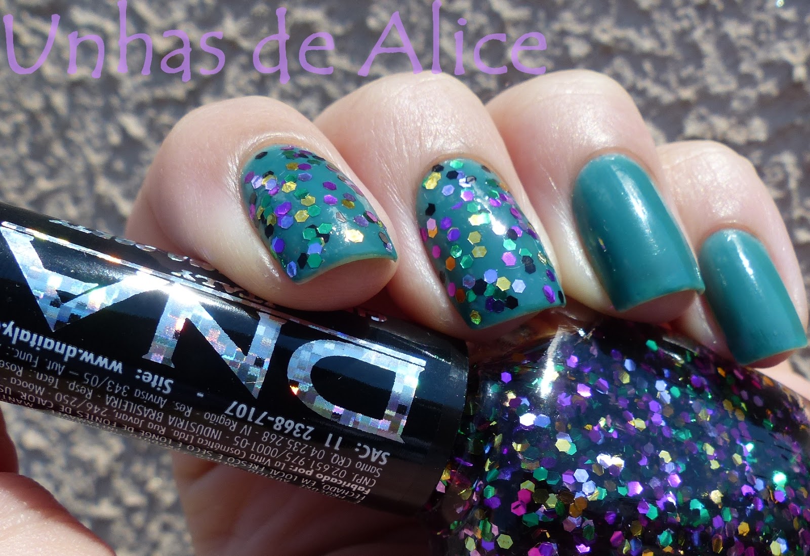 Unhas de Alice: Verde Nijna - Colorama + Party - DNA