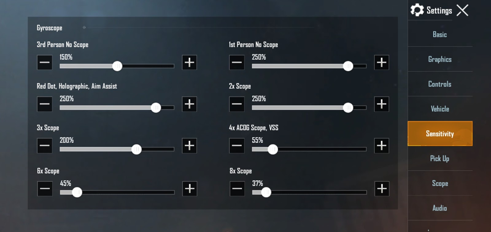 Pubg mobile gyroscope and best gyroscope sensitivity settings