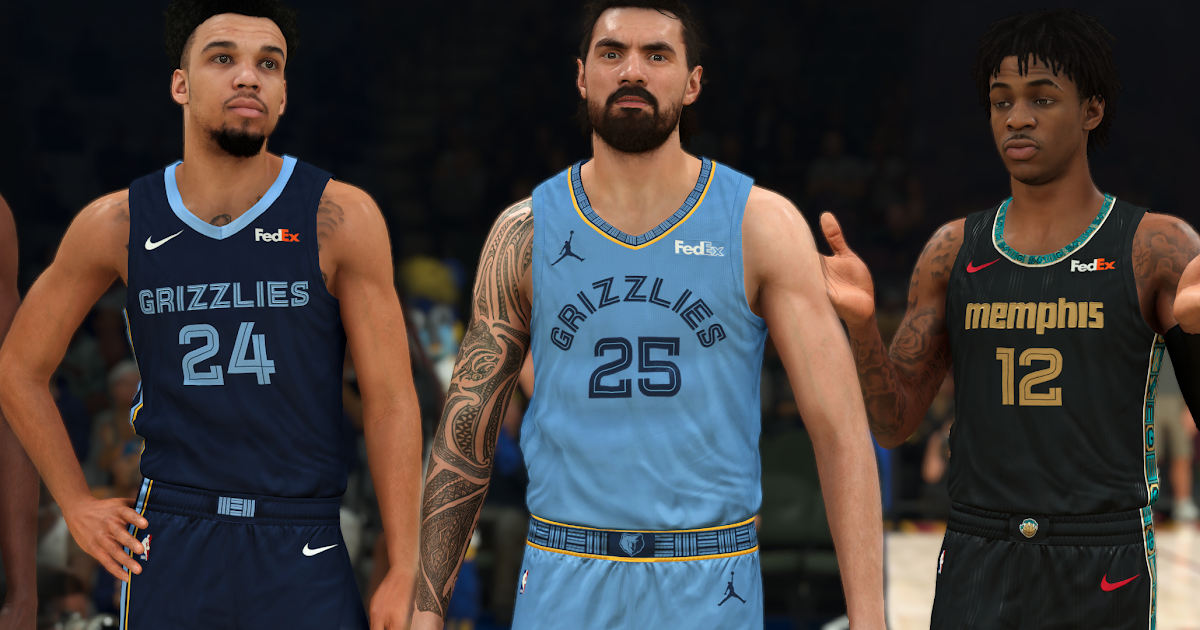 NBA 2K21 Memphis Grizzlies 2021-2022 Updated Jersey Released by Pinoy21 - Shuajota: NBA 2K23 ...