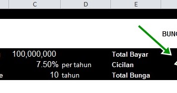 Cara Hitung Bunga FLAT Pinjaman 100 Juta Menggunakan Excel | 300 Rumus ...