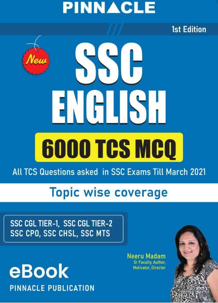 Pinnacle SSC English 6000 TCS MCQ Chapterwise Coverage Quantamity pinnacle-ssc-english-6000-tcs-mcq-chapterwise-coverage-quantamity