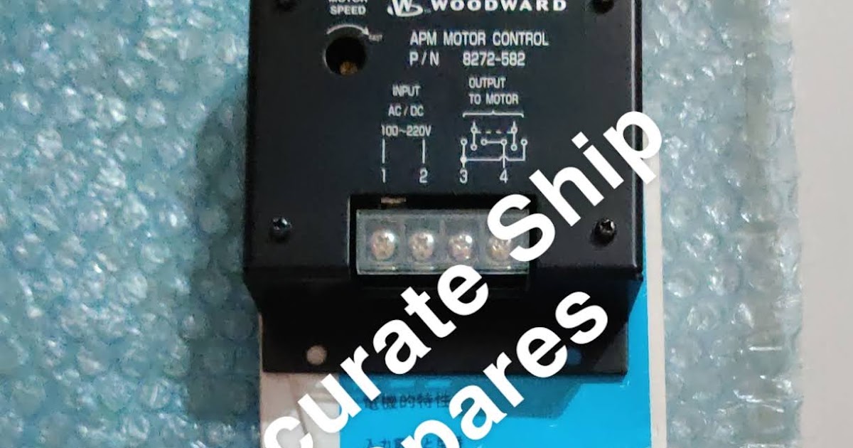 WOODWARD APM MOTOR CONTROL | 8272-582 | SPEED ADJUSTING