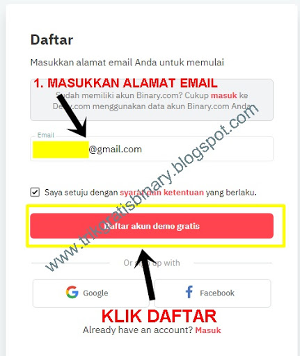 CARA BUKA AKUN TRADING DI DERIV.COM - Kumpulan Trik Gratis Binary.Com