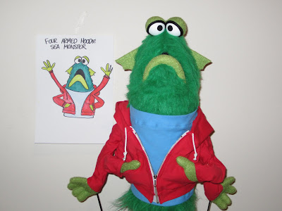jarrod boutcher puppets: FINISHED SEA MONSTER