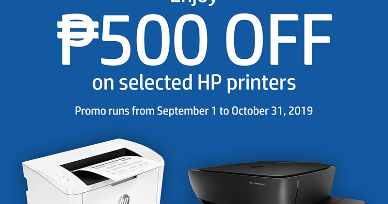 Select HP printers are available for PHP 500 less until October 31