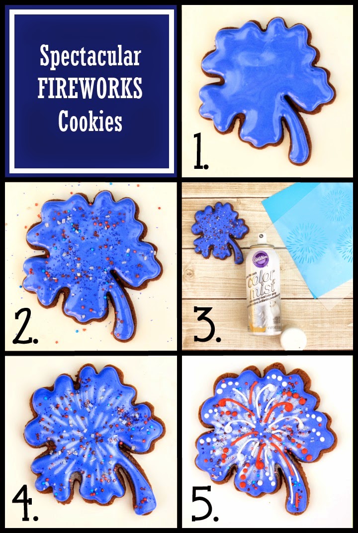 Spectacular Fireworks Cookies