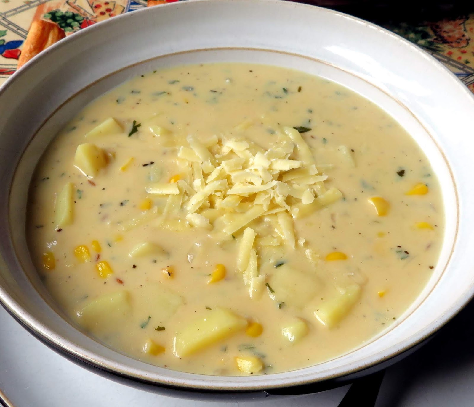 Cheddar & Corn Chowder | The English Kitchen