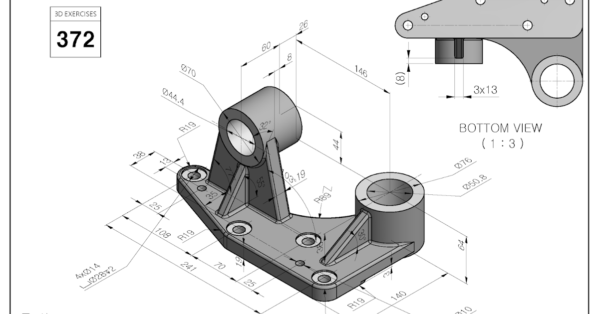 3D CAD EXERCISES 372 - STUDYCADCAM