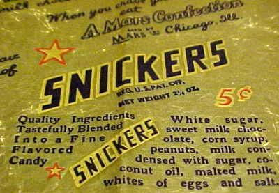 Candy History: History Of The "SNICKERS" Candy Bar
