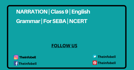 Narration Exercise Class 9 English Grammar For SEBA NCERT narration-exercise-class-9-english-grammar-for-seba-ncert