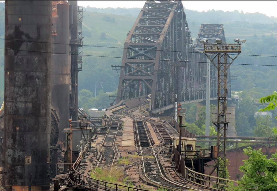 Industrial History: 1917 NS/Wheeling-Pittsburgh Steel Bridge over Ohio ...