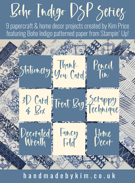 Boho Indigo DSP Series - Forever Fern Shadow Box Book Card | Kim Price ...