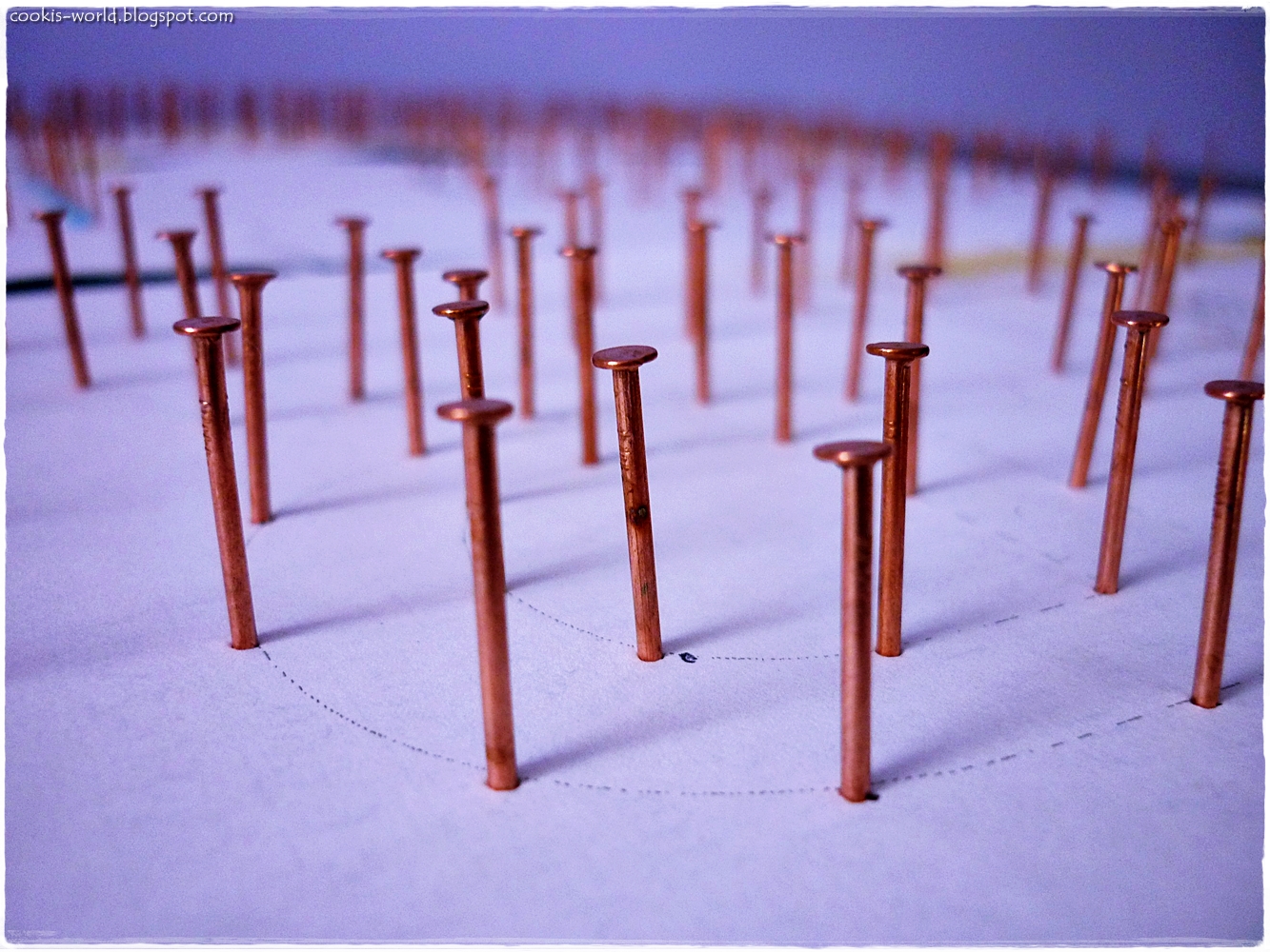 Cooki's World: String art or Pin and thread art!