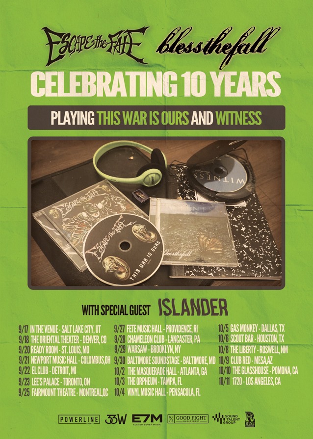 Blessthefall Announces 10th Anniversary Tour to Play "Witness" Album in ...