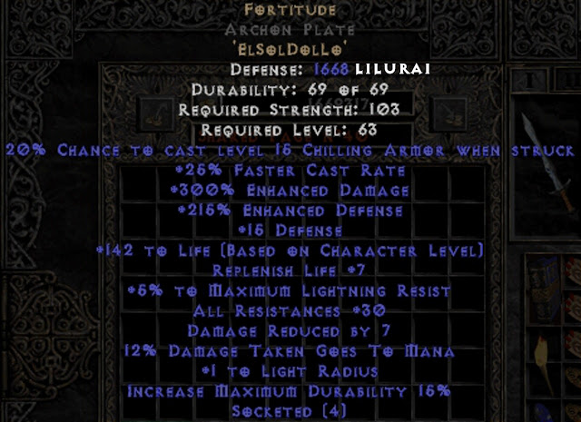 Best cRPGs: FORTITUDE RUNEWORD, Diablo 2 Resurrected, Perfect Superior ...