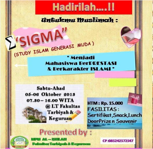 SIGMA (Study Islam Generasi Muda) - MPM-UIN