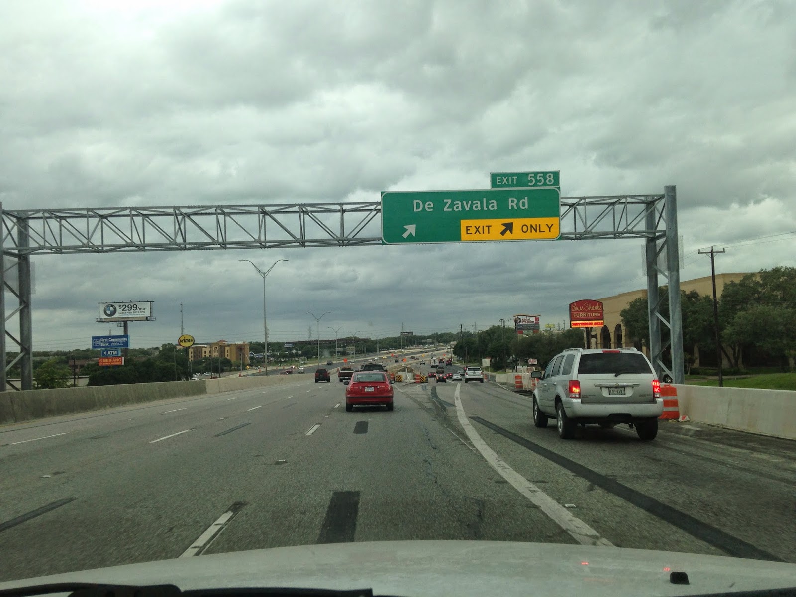 Go Ahead!: I-10 Huebner news: turnarounds and exit ramps